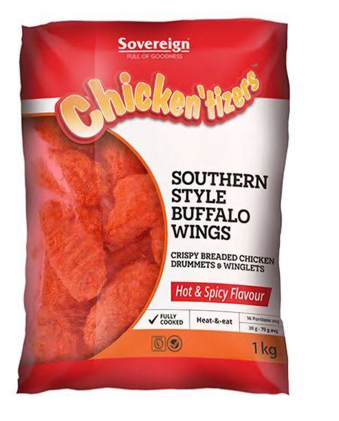SOVEREIGN CRUMB CHICKEN BUFFALO WINGS (1 X 1kg)[In store only ...