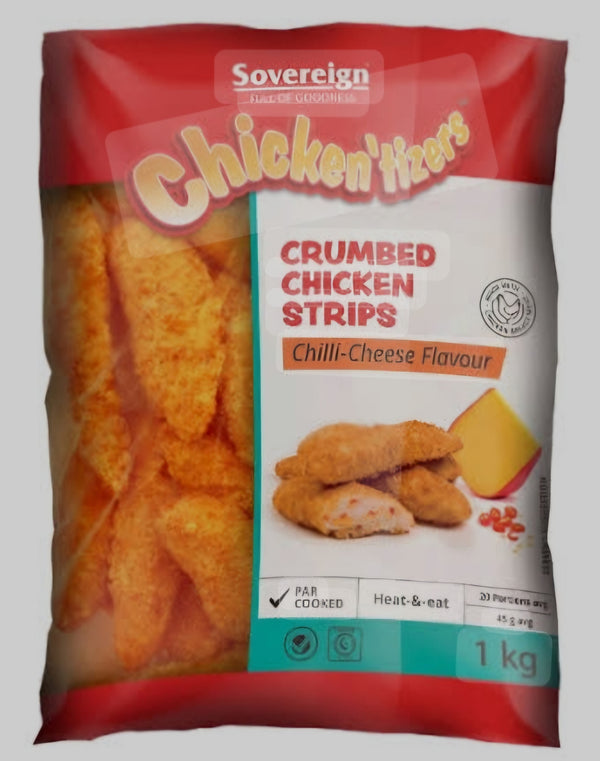 SOVEREIGN CRUMB CHICKEN STRIPS (1 X 1kg) – ONDERSTEPOORT BUTCHERY